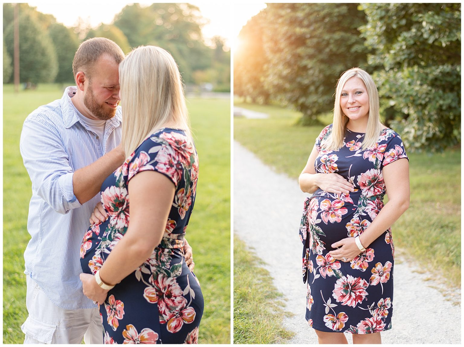 Amanda & Justin | Sunset Maternity Session in Indianapolis, Indiana ...